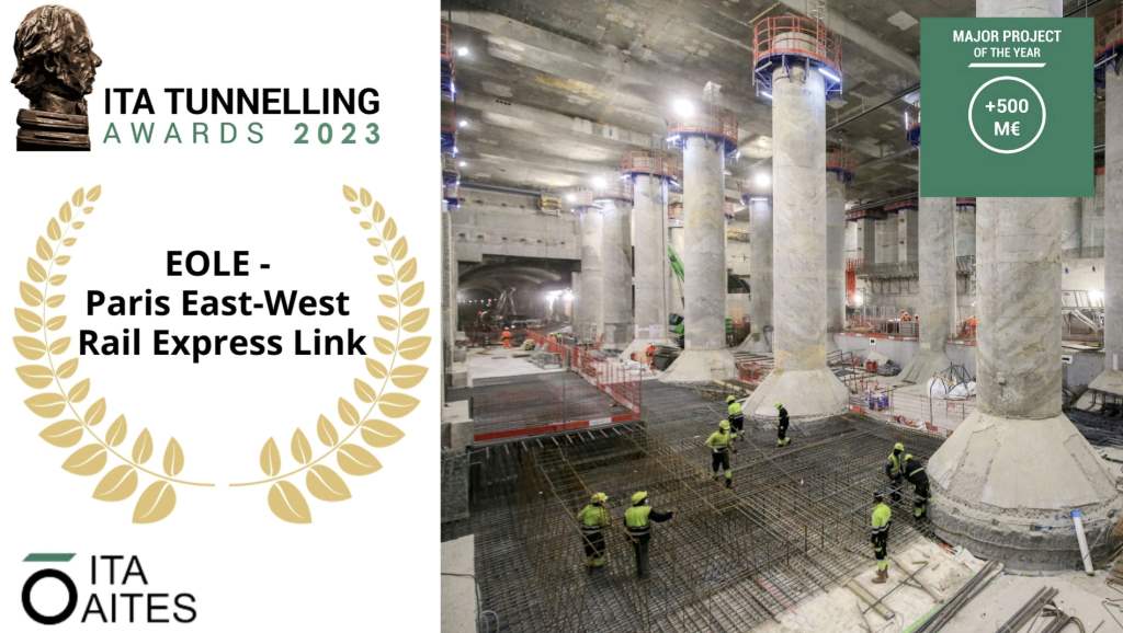 Le projet Eole remporte le prix Project of the Year 2023 de l'ITA - Setec