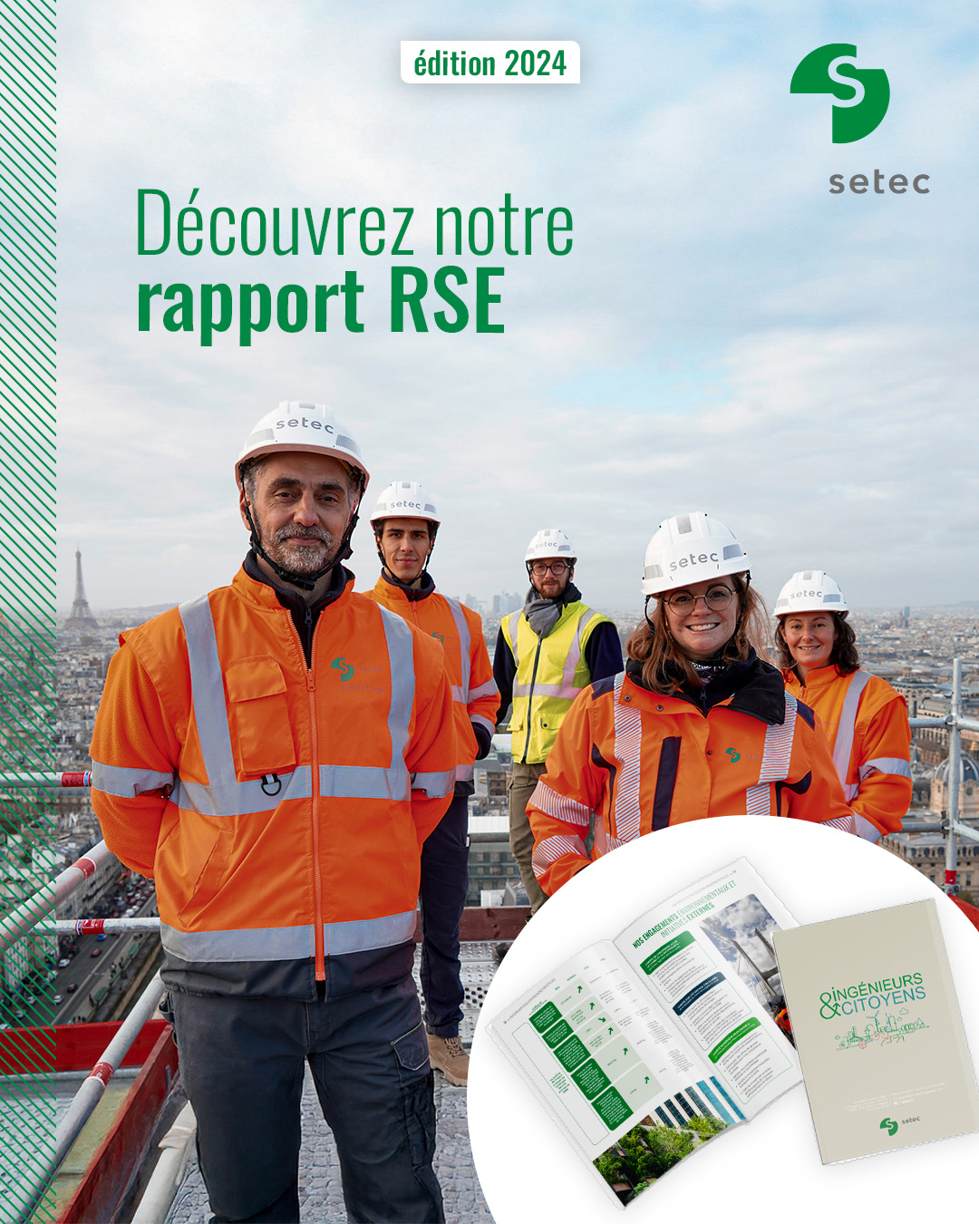 Découvrez le nouveau rapport RSE de setec, édition 2024 - Setec